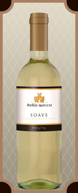 Белое сухое вино Della Rocca Soave DOC - итальянское вино желто ...