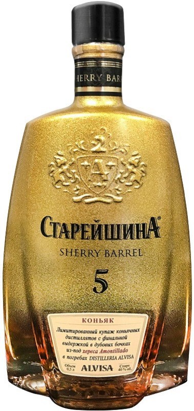 Бренди Старейшина, Шерри Баррель, 5-летний, 0.5 л. купить бренди в ...
