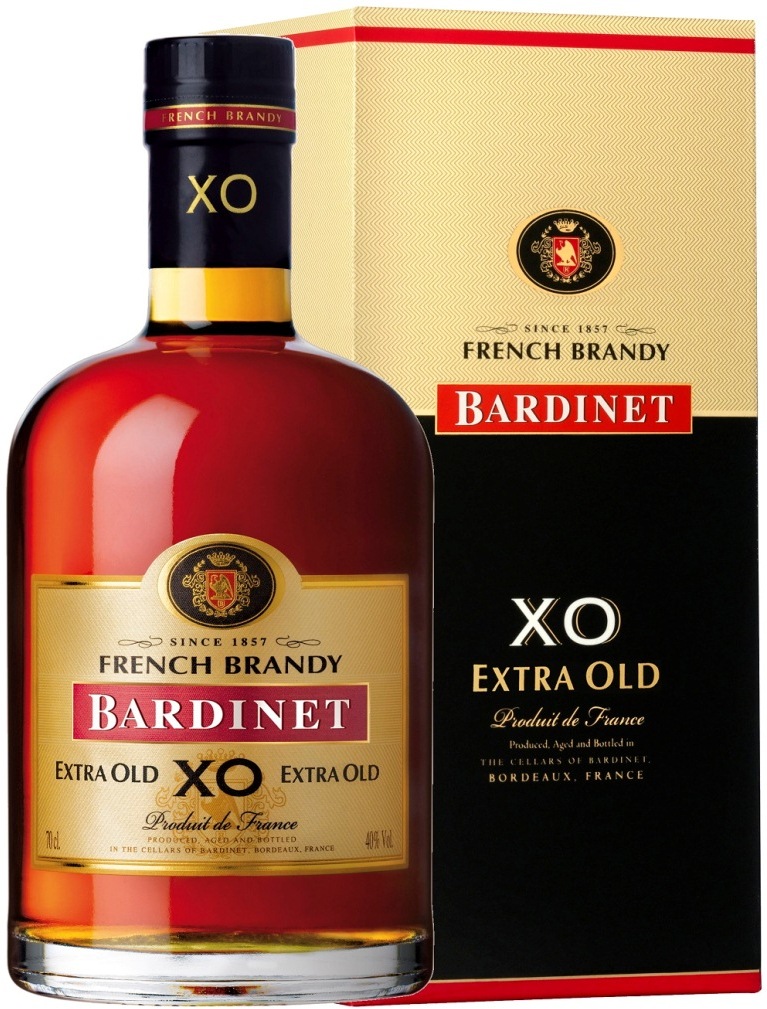 Бренди Bardinet, X.O., Extra Old, in gift box, 0.7 л. купить бренди в ...