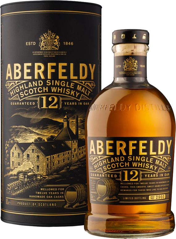 Виски Aberfeldy 12 Years Old, in tube, 0.7 л. купить Аберфелди 12 лет ...