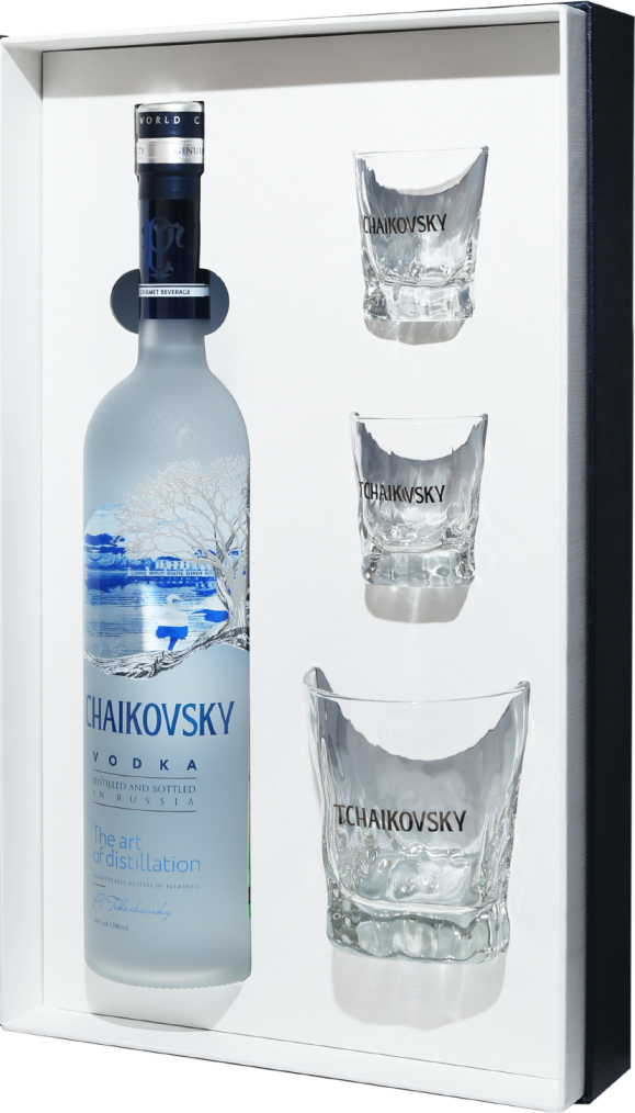 Водка Tchaikovsky Vodka, Premium Collection, gift set in box, 0.7 л ...