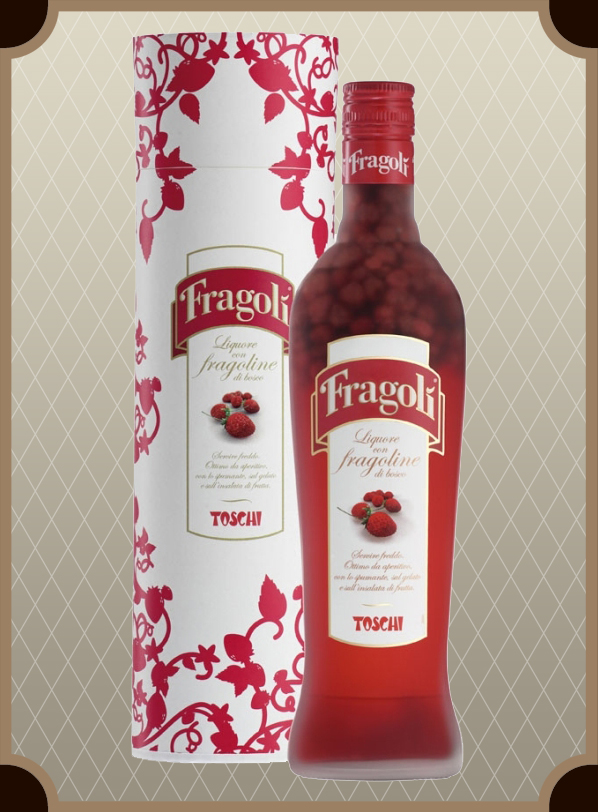 Ликер Toschi Fragoli, Wild Strawberries in tube 0.7 л. (Фраголи Тоски ...